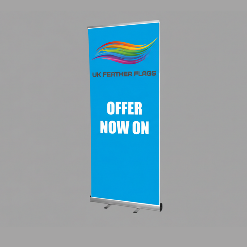 UK Budget Roller Banners | Next Day Delivery | UK Feather Flags